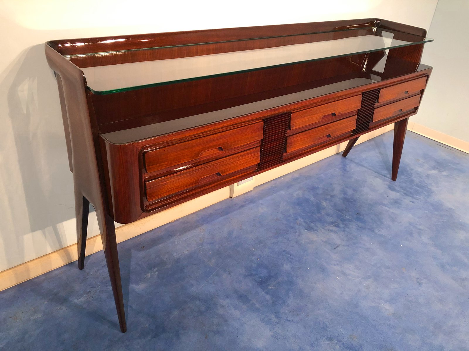 Mid-Century Italian Teak Sideboard by Vittorio & Plinio Dassi, 1950s ...