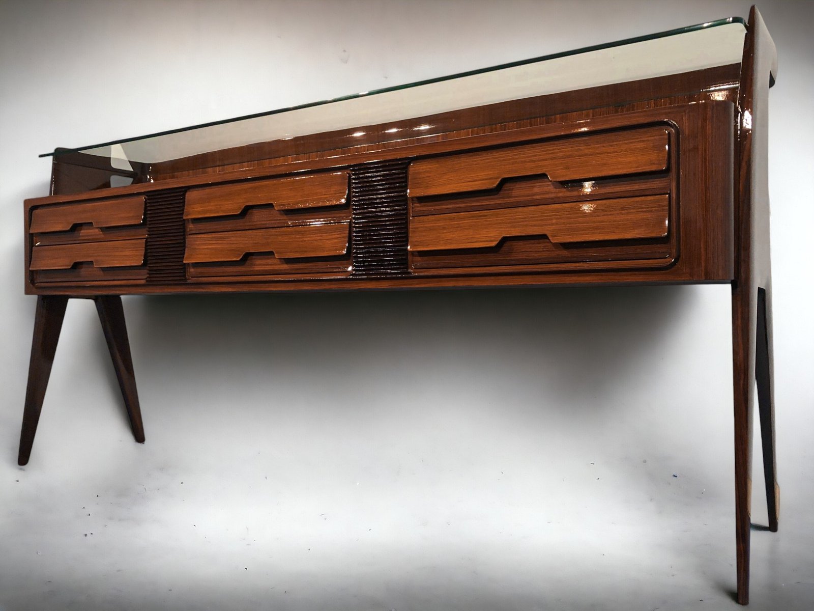 Italienisches Mid-Century Teak Sideboard von Vittorio & Plinio Dassi ...