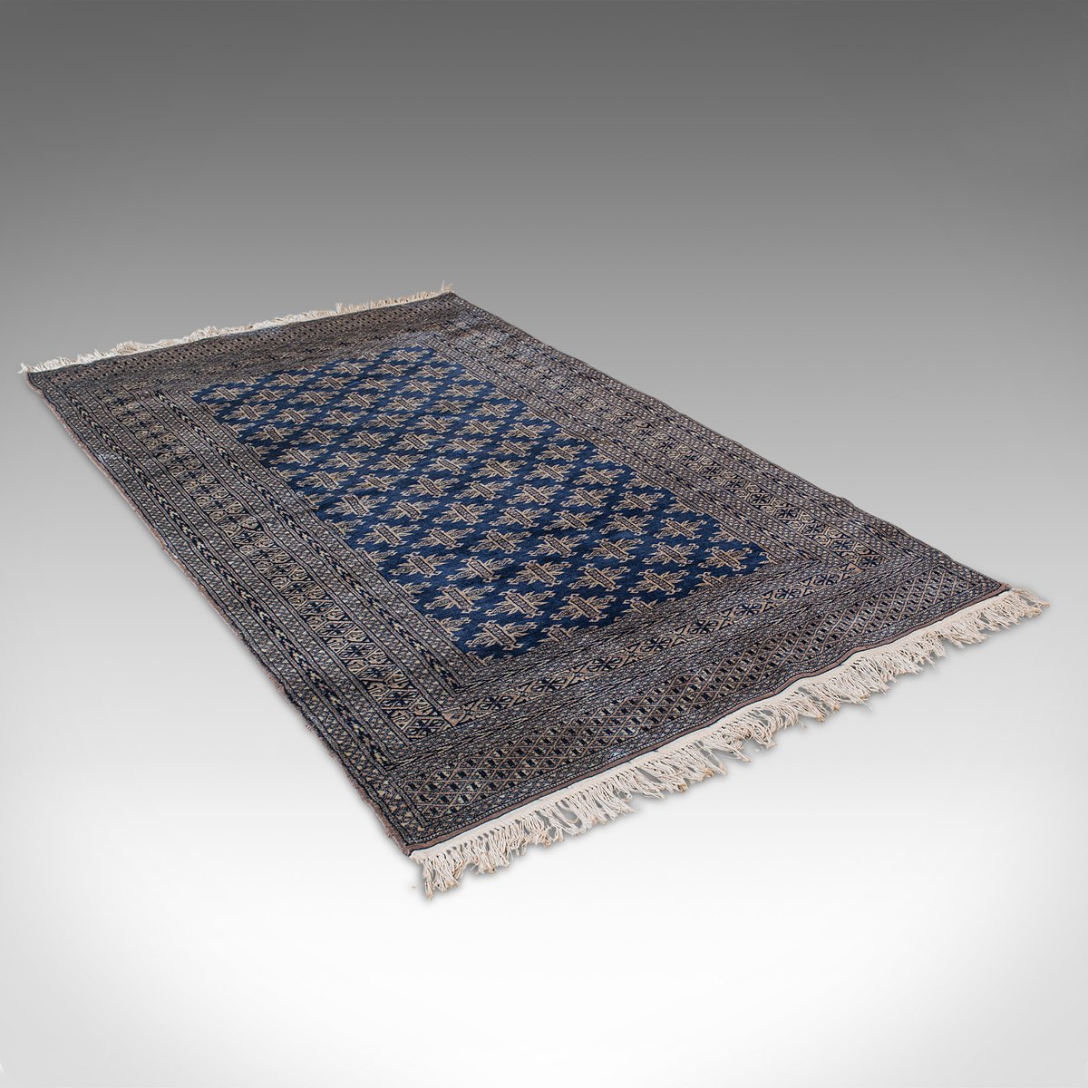 Vintage Middle Eastern Woven Bokhara Hall Rug, 1930s for sale at Pamono