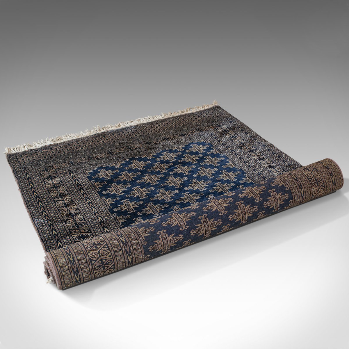 Vintage Middle Eastern Woven Bokhara Hall Rug, 1930s for sale at Pamono