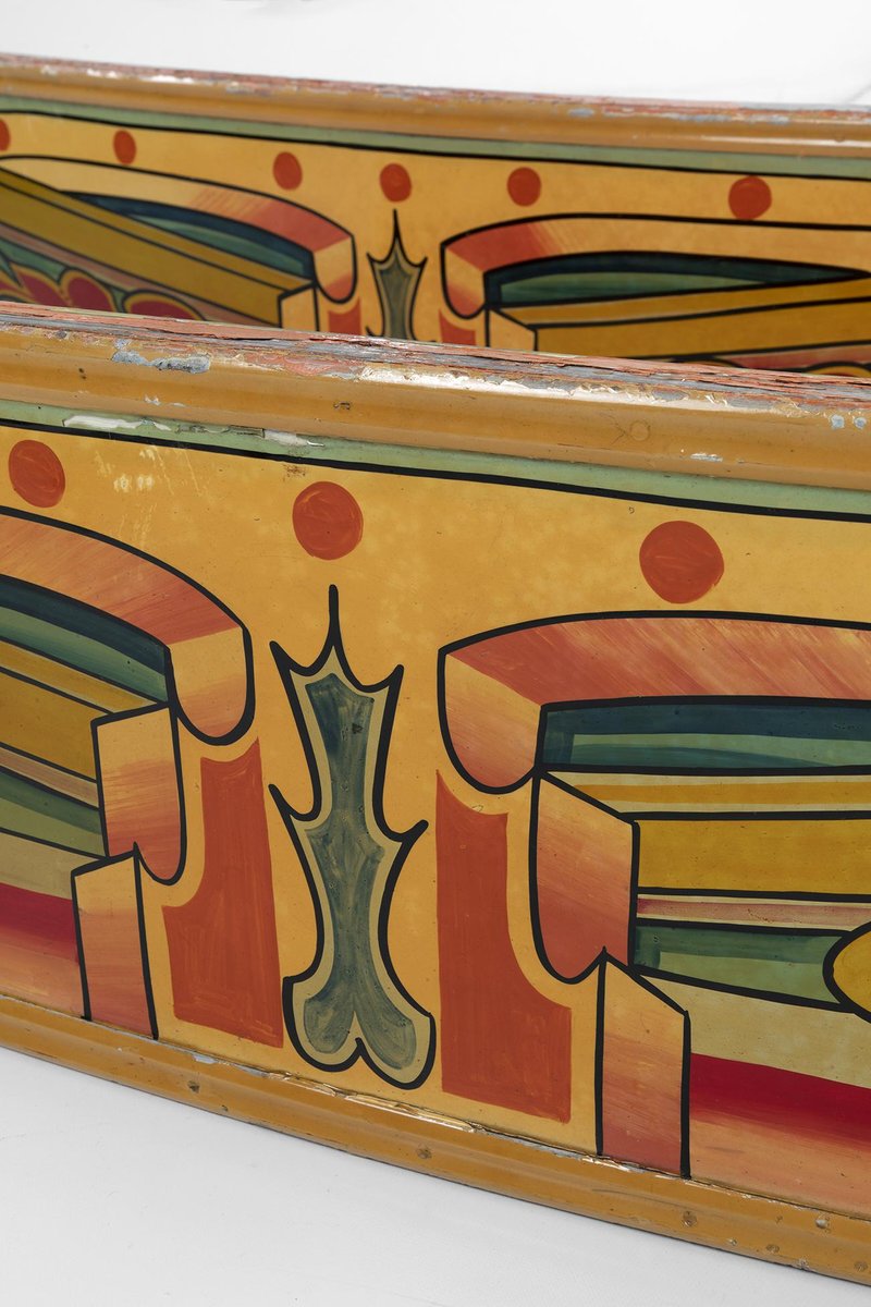 Hand-Painted Fairground Signs, 1950s, Set of 2 for sale at Pamono