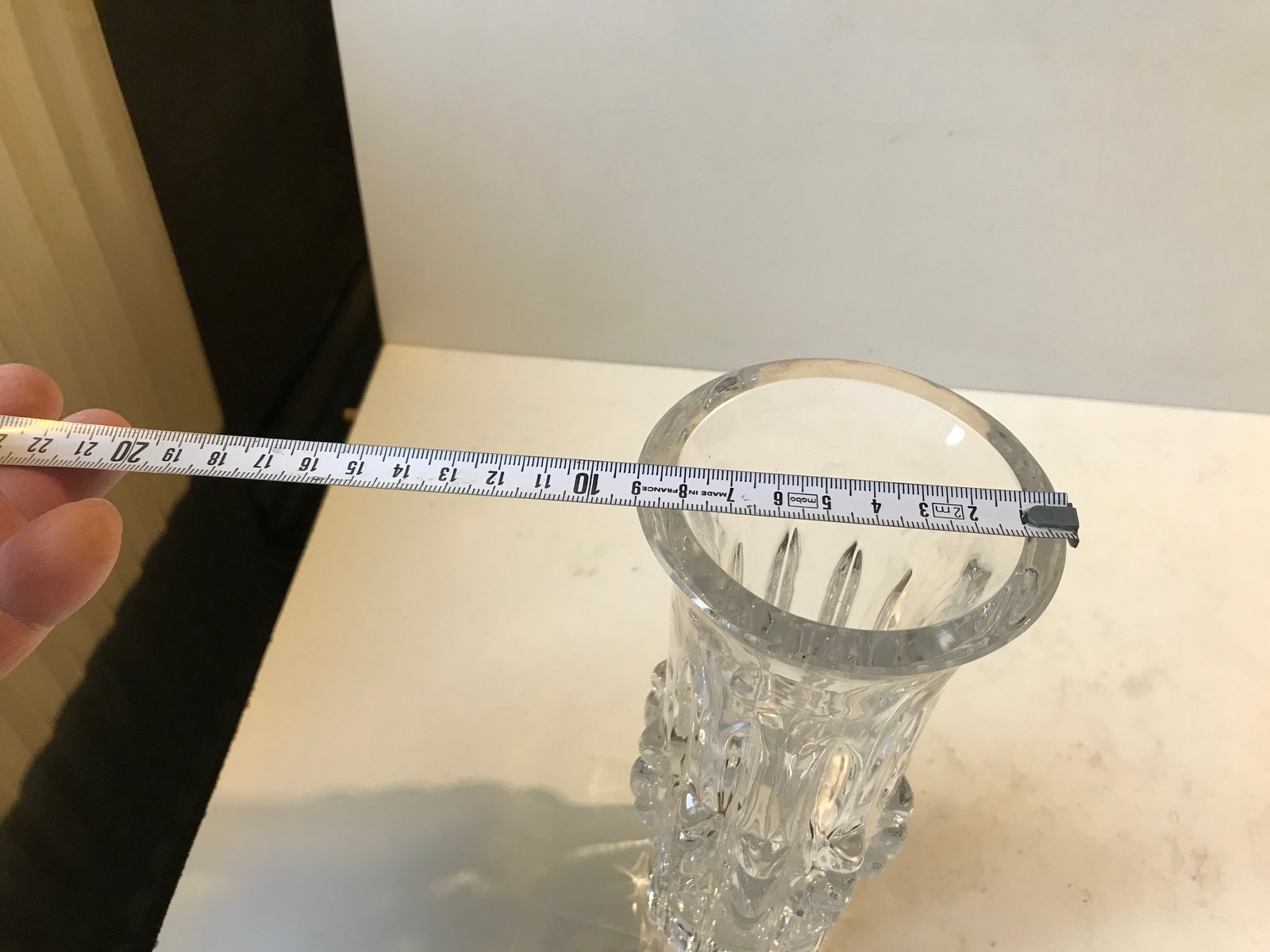 Scandinavian Crystal Vase by Bengt Edenfalk for Royal Krona, 1970s for ...