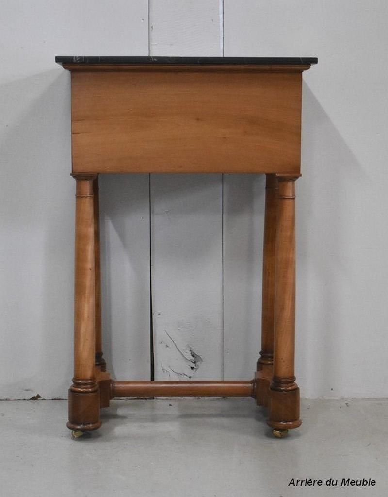 Small Empire Style Solid Birch Side Table, Early 1800s for sale at Pamono