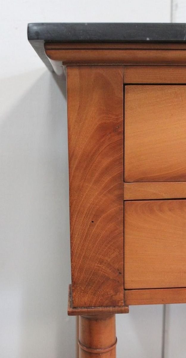 Small Empire Style Solid Birch Side Table, Early 1800s for sale at Pamono