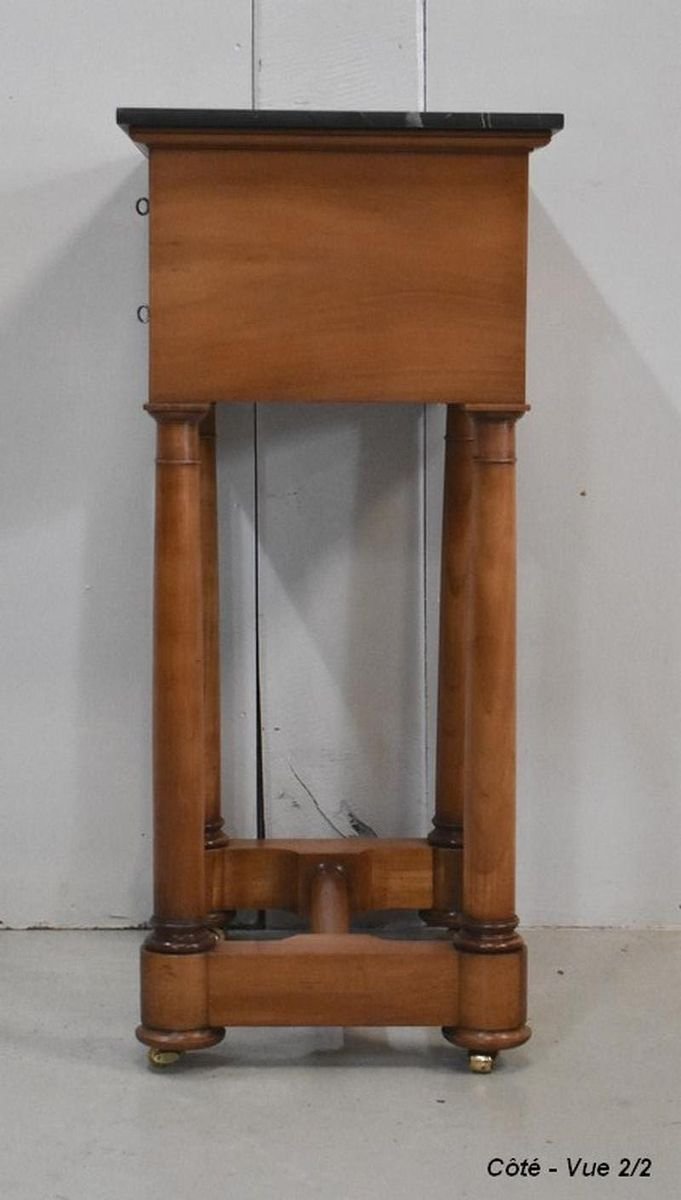 Small Empire Style Solid Birch Side Table, Early 1800s for sale at Pamono