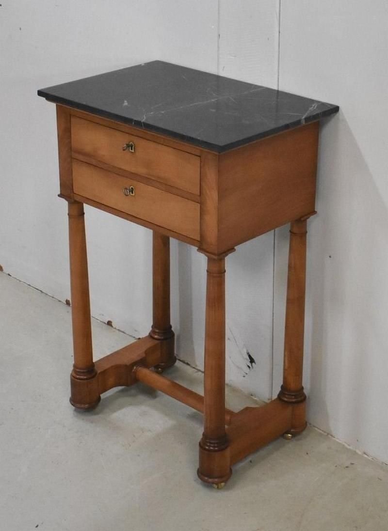 Small Empire Style Solid Birch Side Table, Early 1800s for sale at Pamono