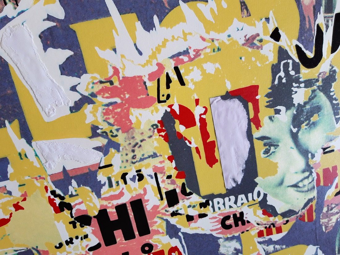 Siebdruck und Collage, Mimmo Rotella, Mythologie bei Pamono kaufen