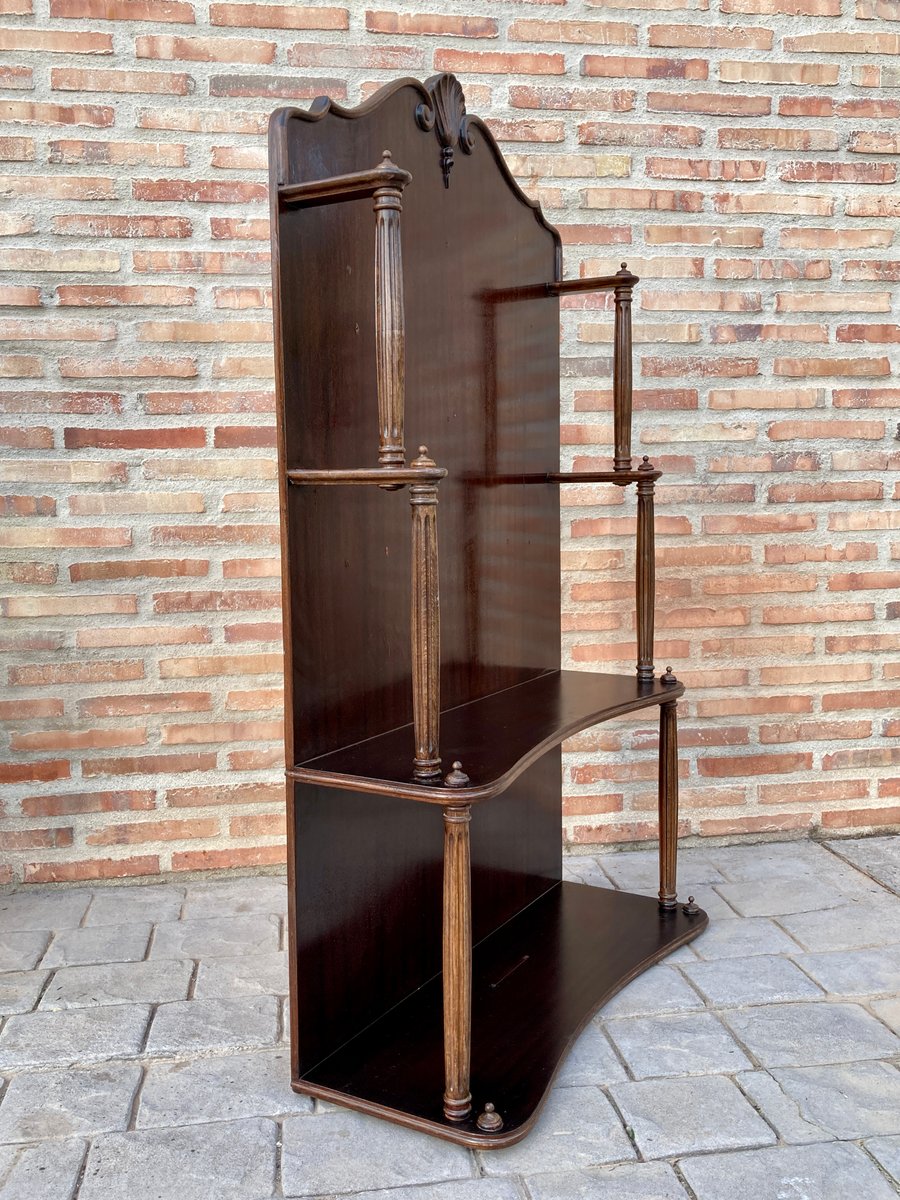 French Walnut Shelf, 1970s for sale at Pamono