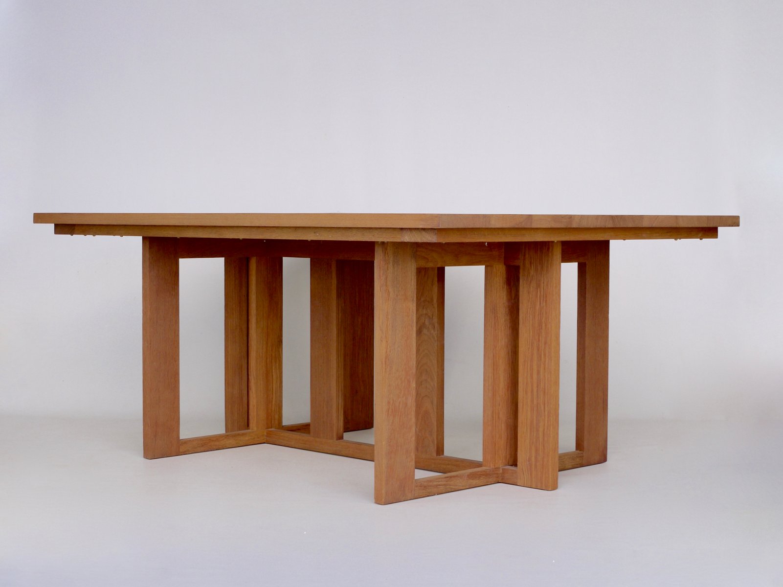 Solid Merbau Dining Table by Hans van der Laan & Harry van Hal, 1979 ...