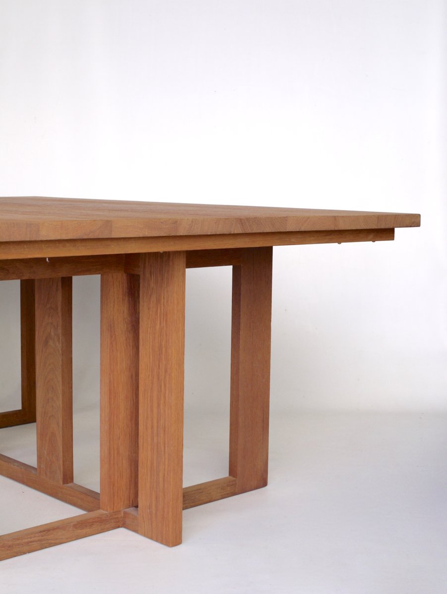 Solid Merbau Dining Table by Hans van der Laan & Harry van Hal, 1979 ...