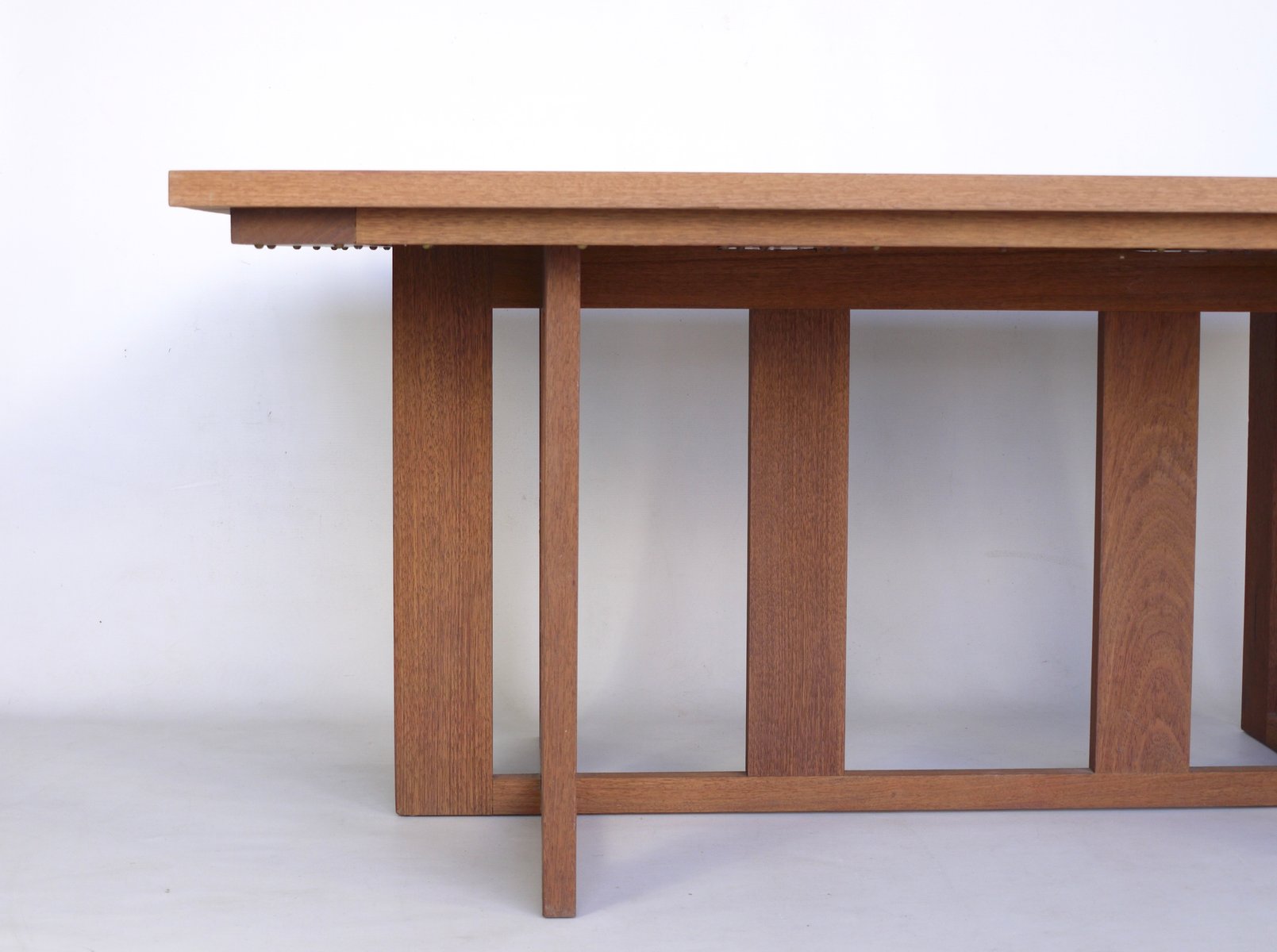 Solid Merbau Dining Table by Hans van der Laan & Harry van Hal, 1979 ...