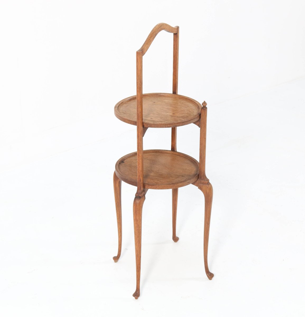 Queen Anne Style Oak Cake Stand from H. Pander & Zn., 1920s for sale at ...