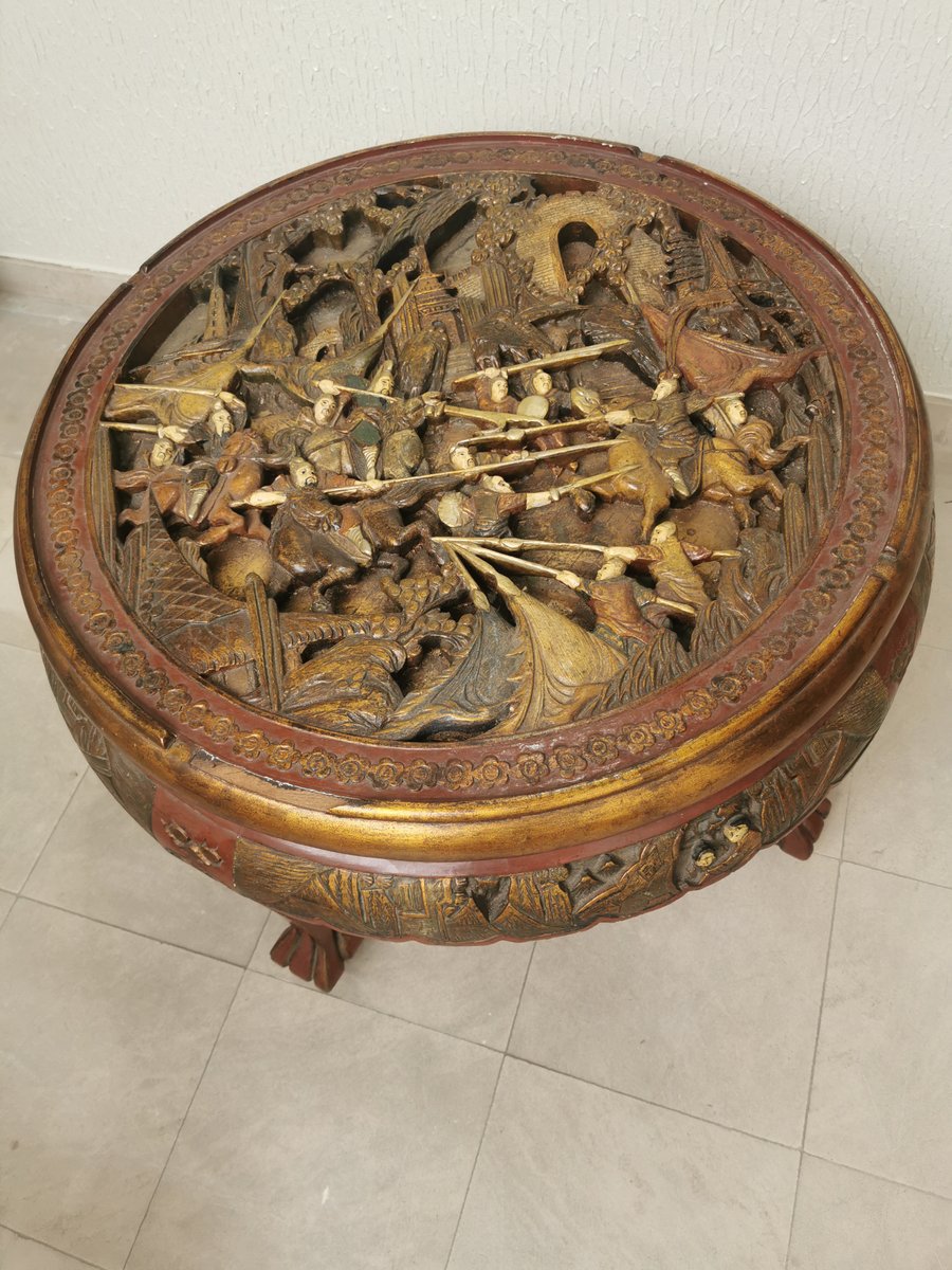 Chinese Tea Tables, 1950s, Set of 5 for sale at Pamono