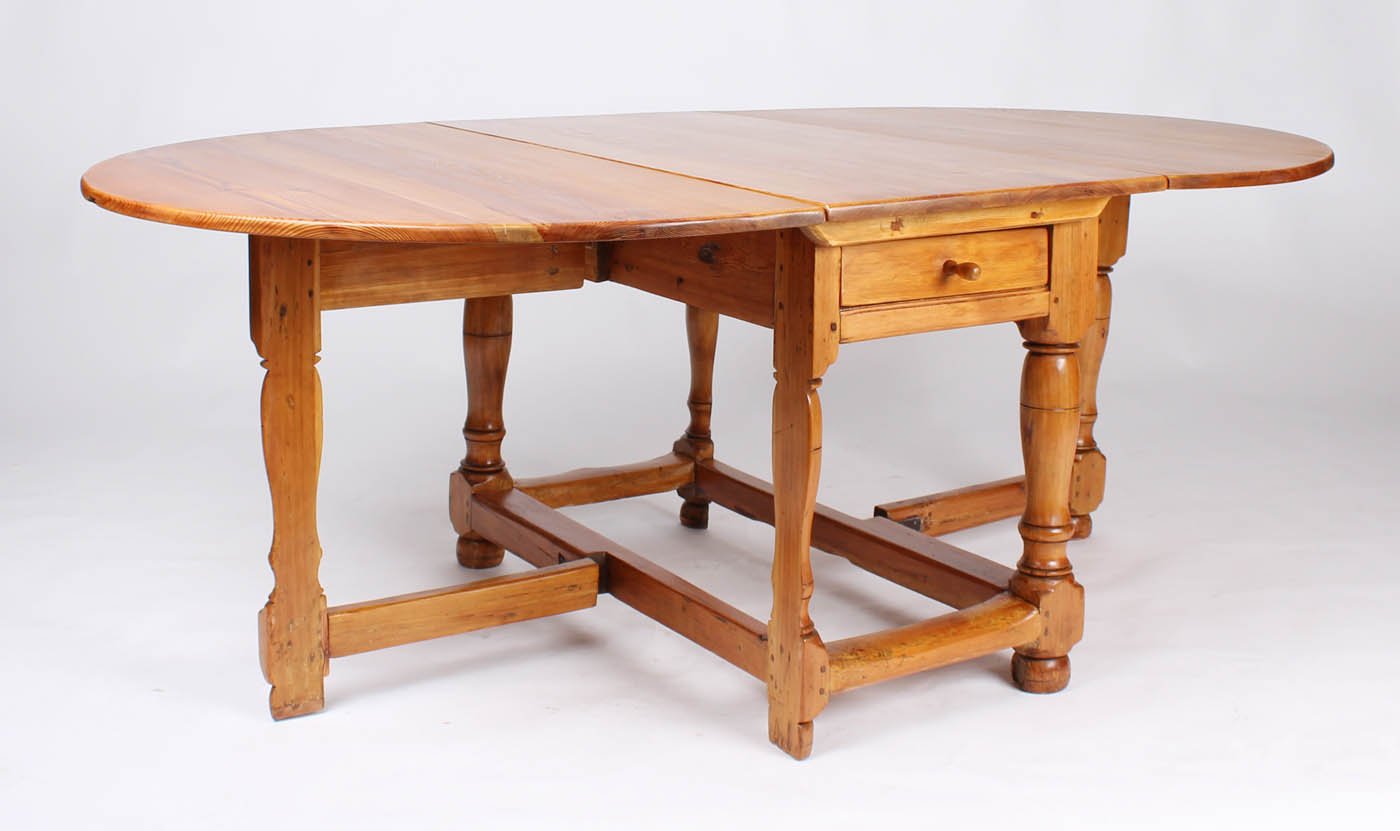 Retractable Dining Table, 1800s for sale at Pamono