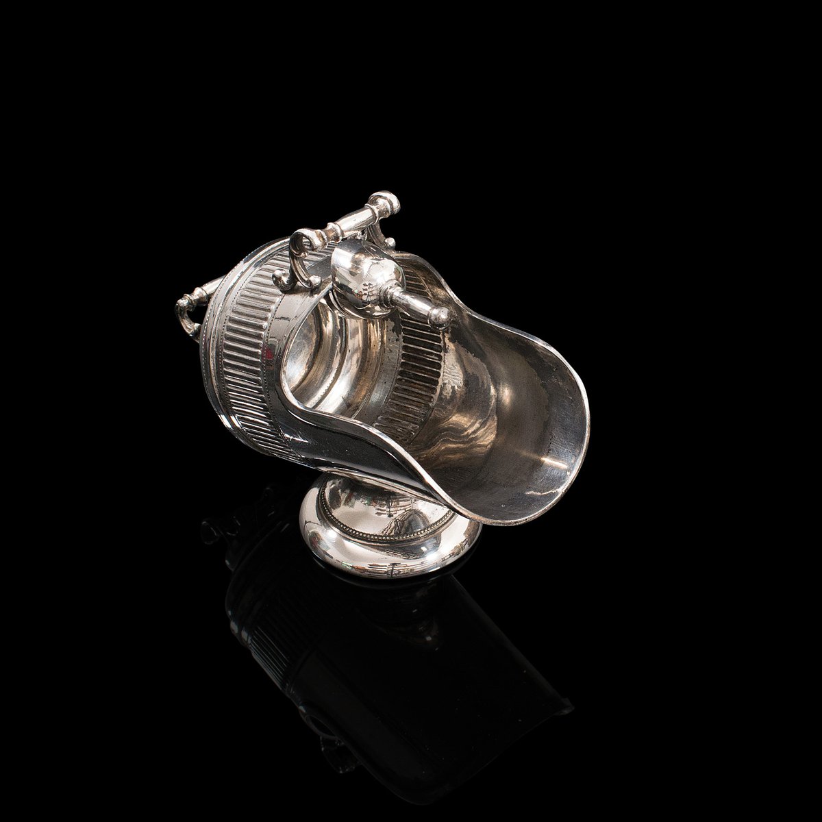 Antique Victorian English Silver-Plated Salt Cellar for sale at Pamono