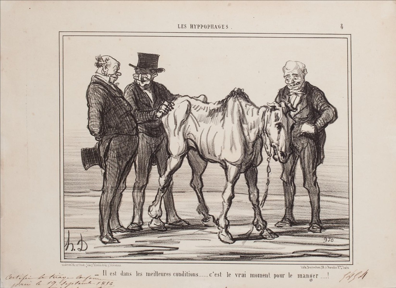Honore Daumier, It's In the Best Condition, Lithograph, 1856 for sale ...