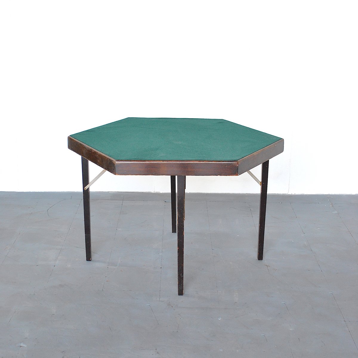 Hexagonal Folding Card Table from Fratelli Zari Milano, 1950s for sale ...
