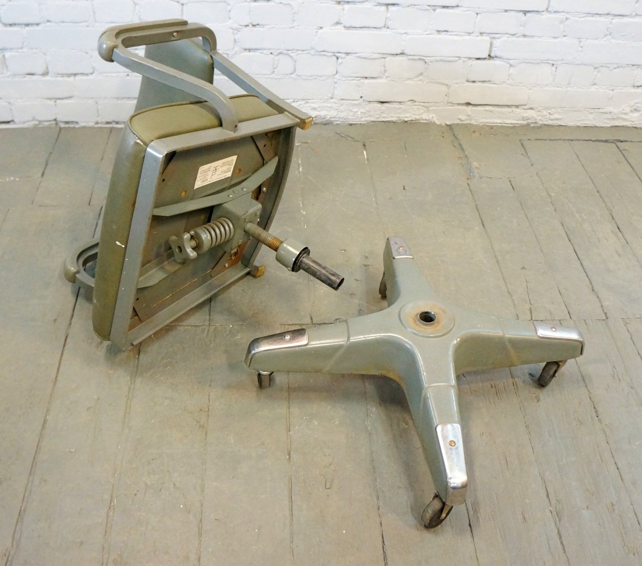 Mid-Century American Industrial Steno Desk Chair by Craig McDowell ...