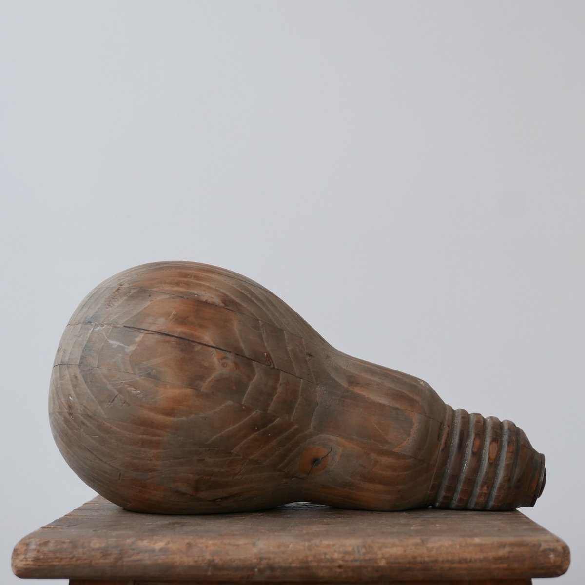 Antique Wooden Bulb Sculpture for sale at Pamono