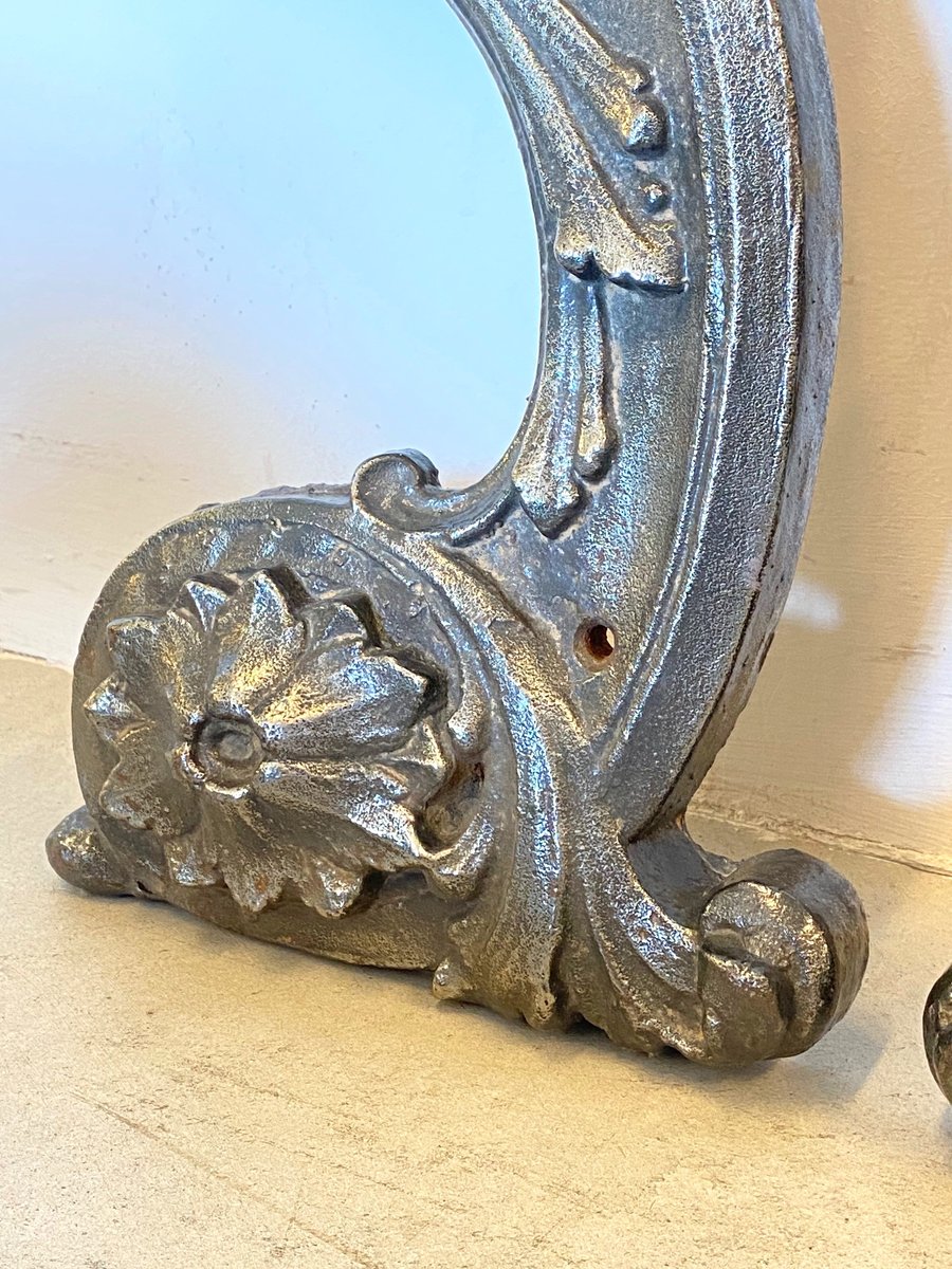 Antique Cast Iron Decorations, Set of 2 for sale at Pamono