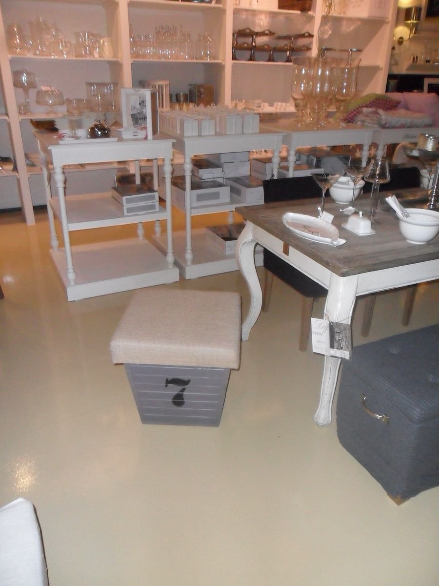 Vintage Style Storage Box Seat with Number, 2012 for sale at Pamono