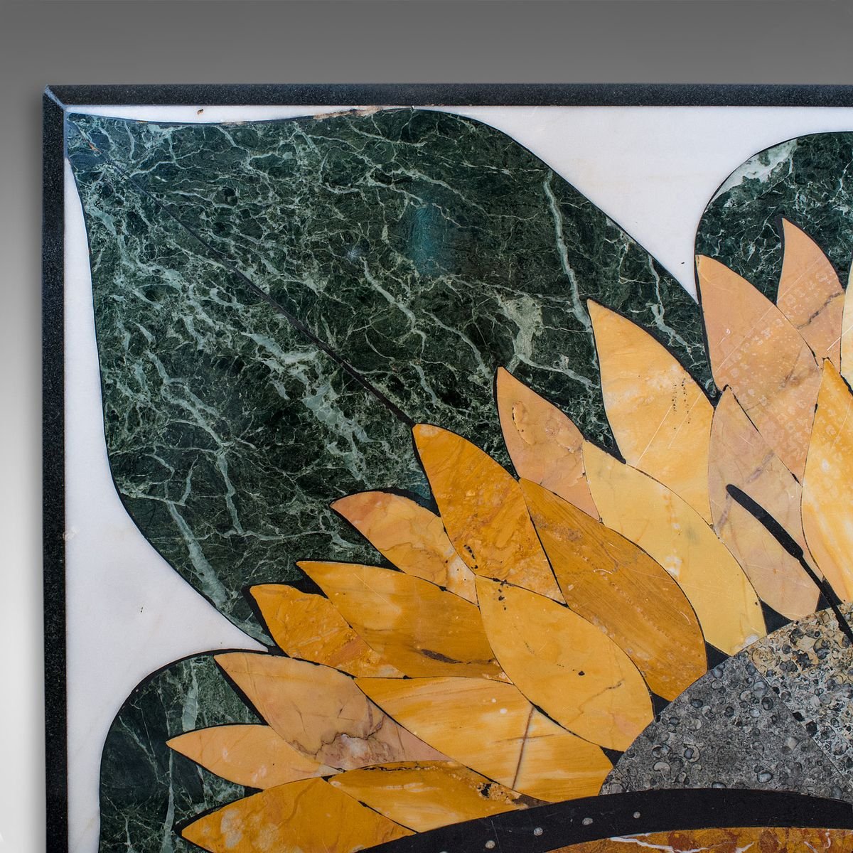 Vintage English Marble Monarch Butterfly Table by Pietra Dura, 2000s ...