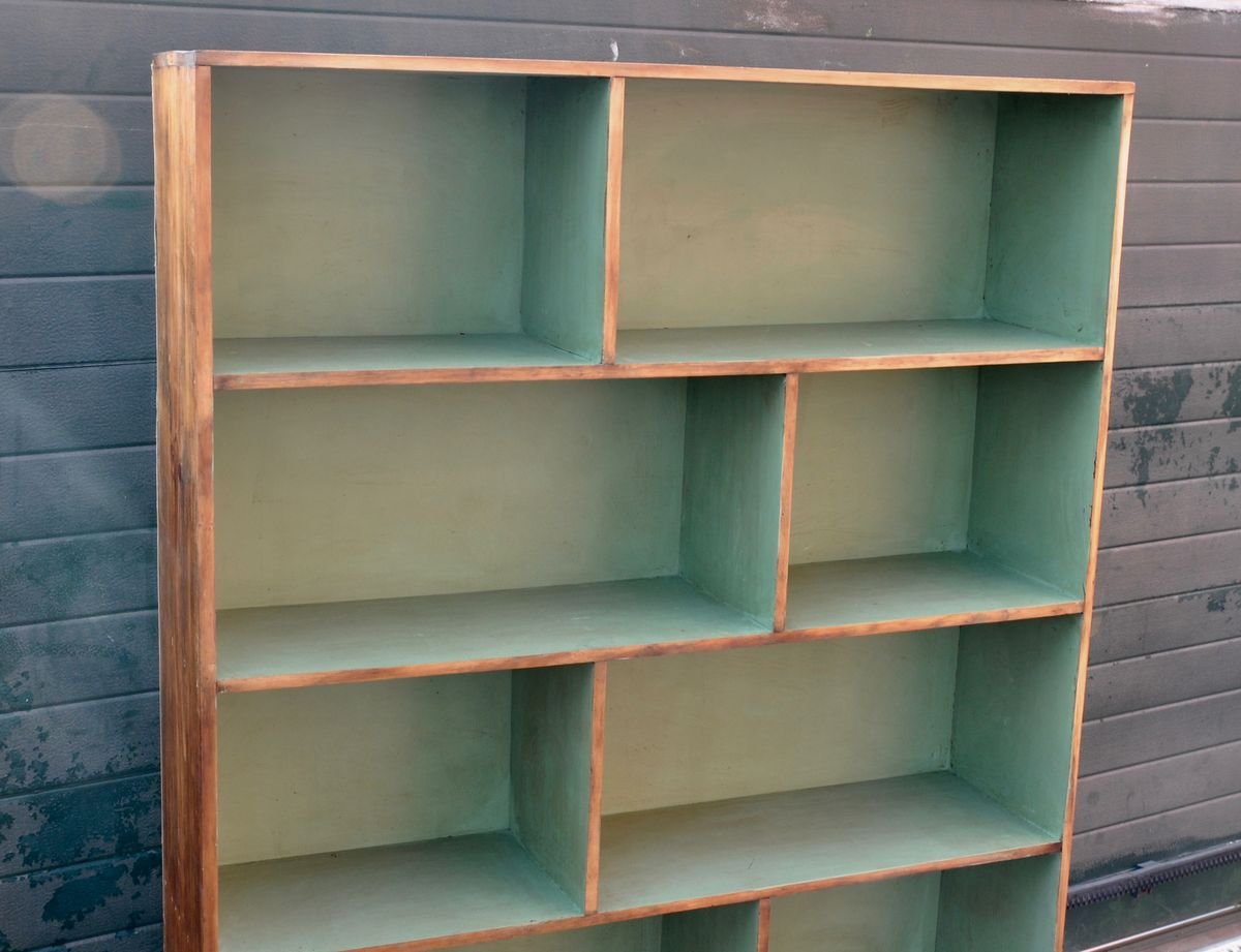 Green Painted Shelf, 1970s for sale at Pamono