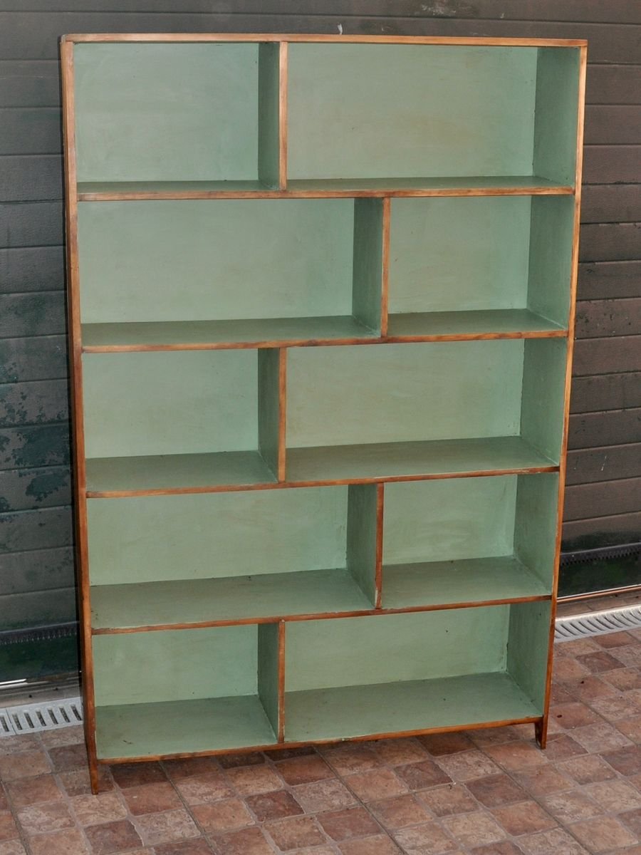 Green Painted Shelf, 1970s for sale at Pamono