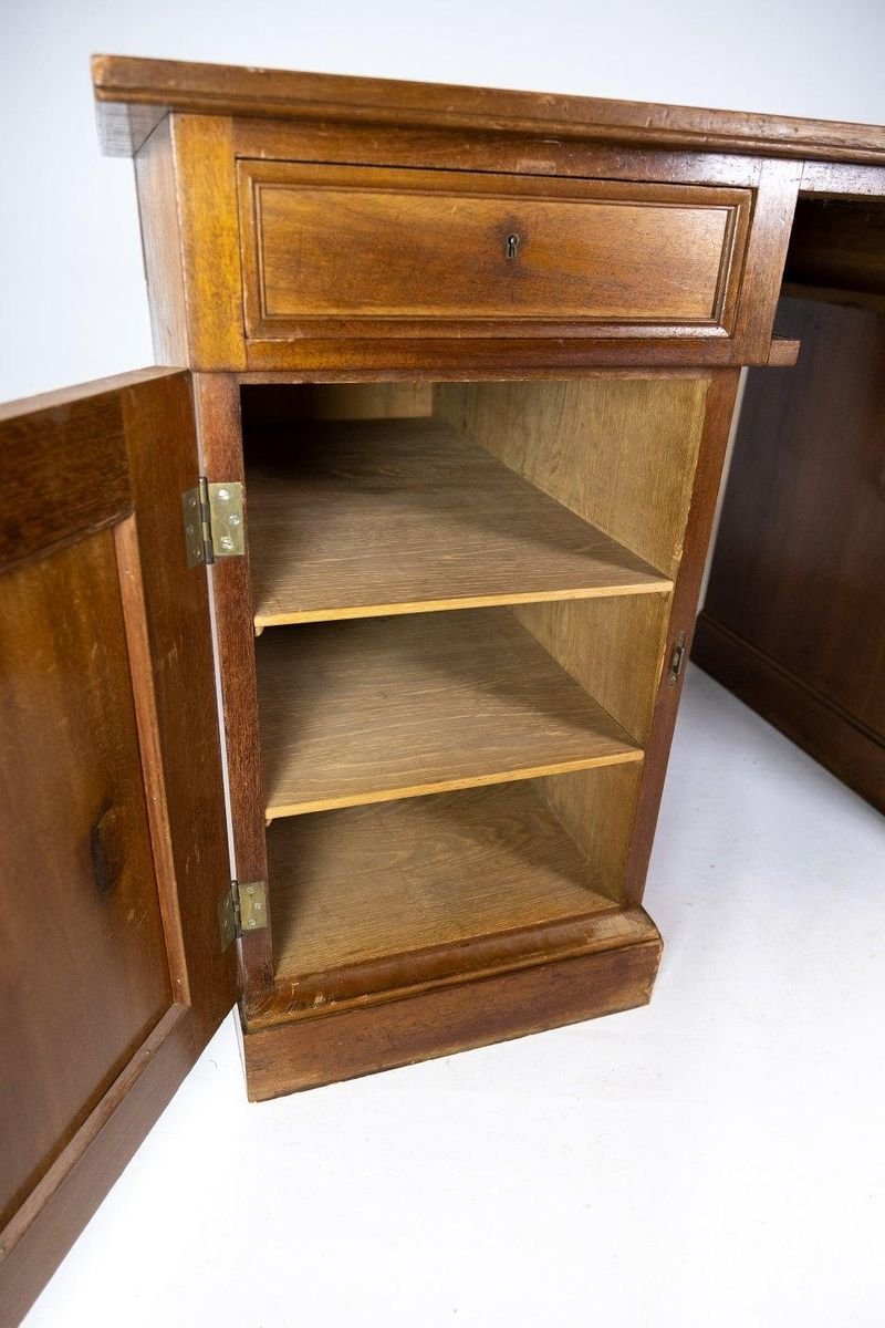 Large Writing Desk in Light Mahogany, 1920s for sale at Pamono