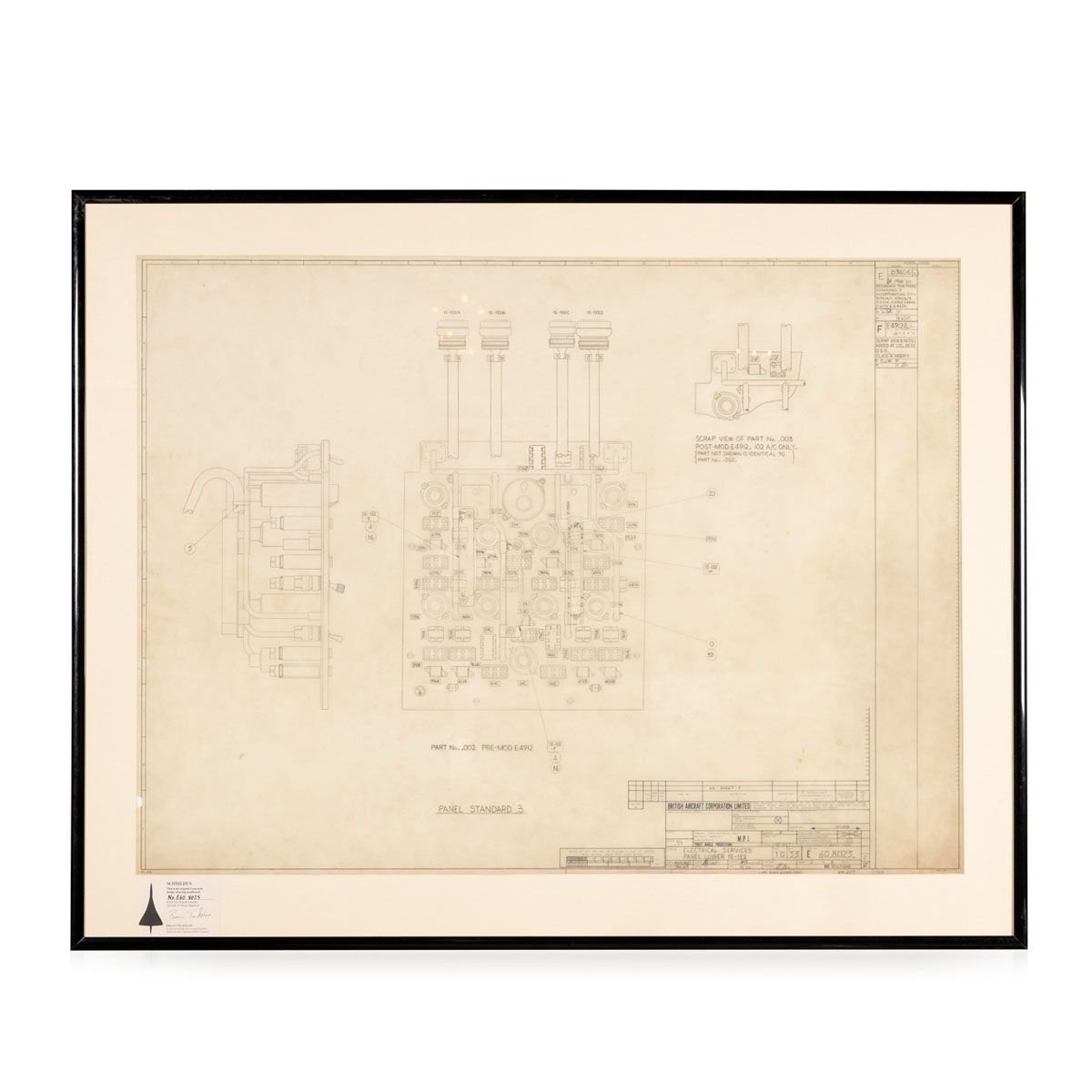 Concorde Design Drawing, England, 1960s for sale at Pamono