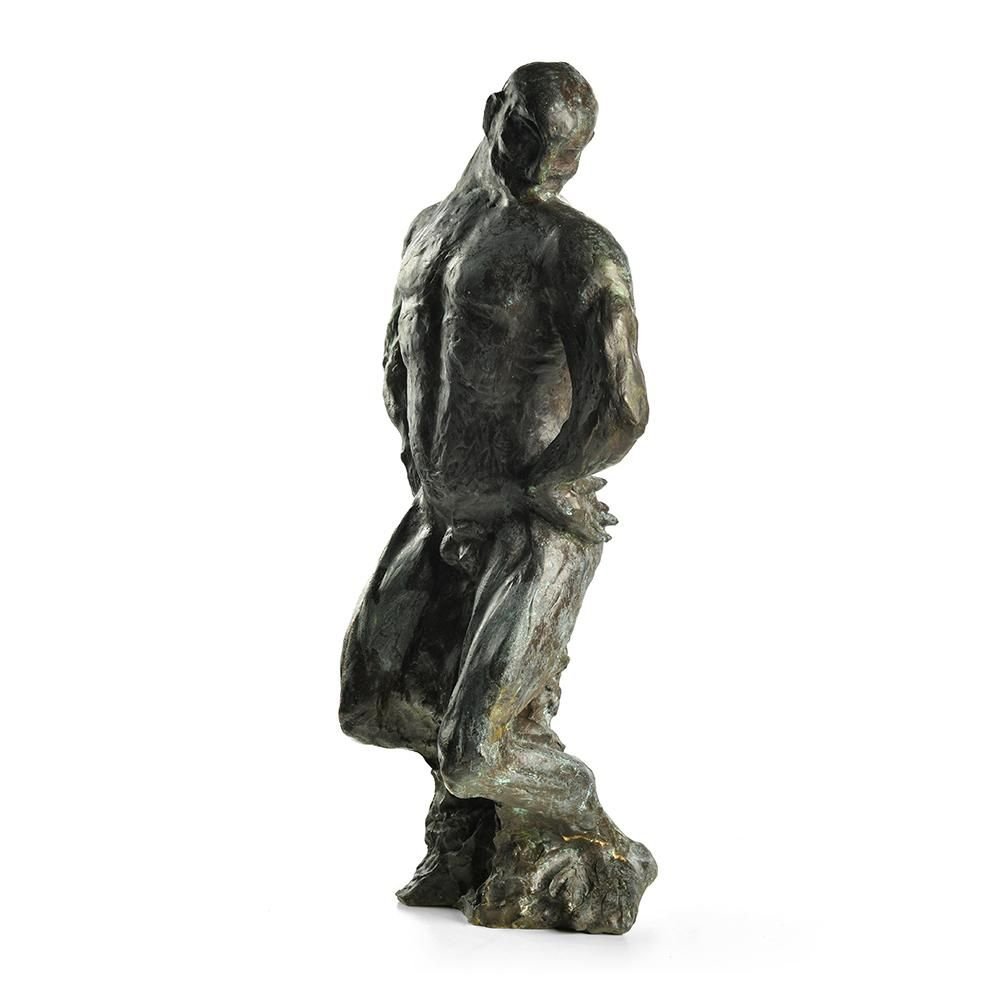 Merodack-Jeanneau, Male Nude, 19th Century, Bronze Sculpture for sale ...