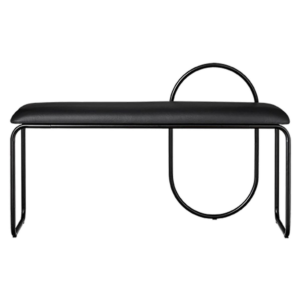 Anthracite Velvet Minimalist Bench for sale at Pamono