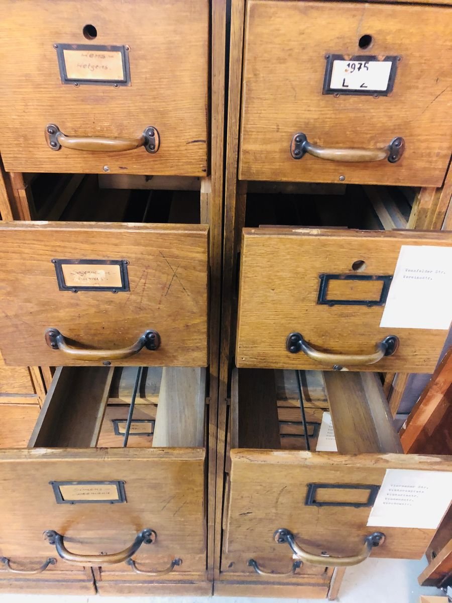 Antique German Cabinets from Hinz Fabrik, Set of 4 for sale at Pamono