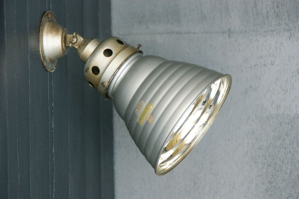 Mirror Glass Reflector Sconce from Zeiss-IKON, 1930s for sale at Pamono