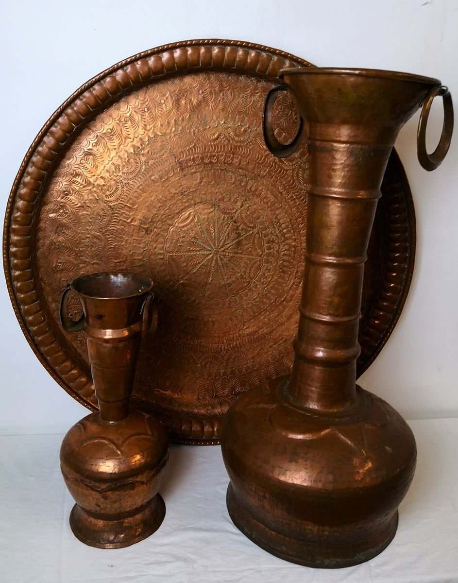 Vintage Copper Items, Set of 3 for sale at Pamono