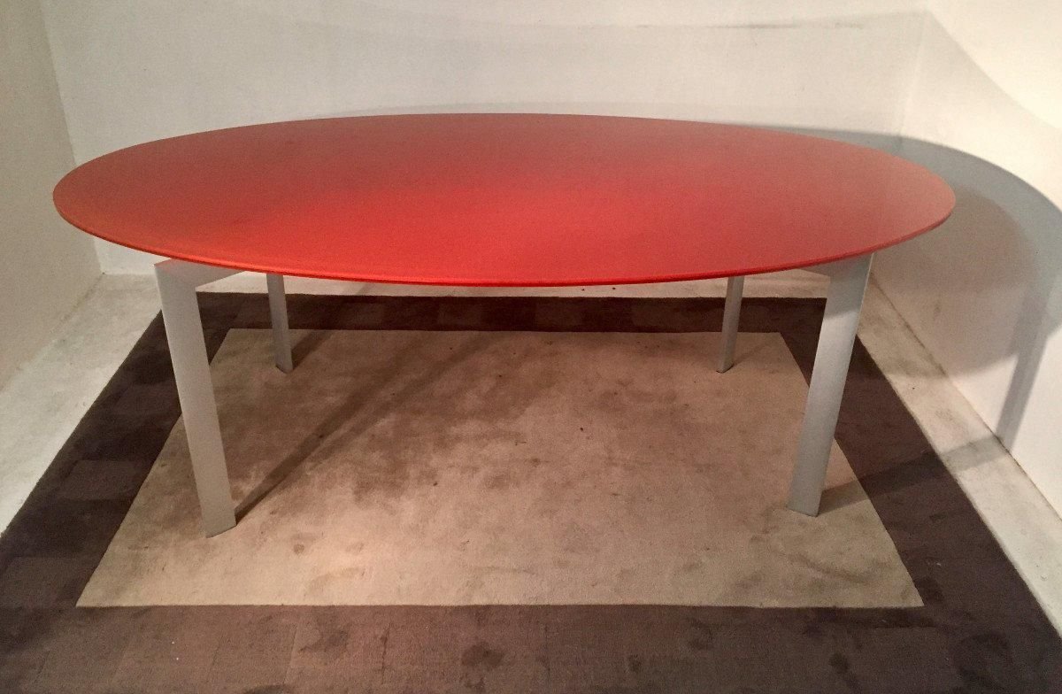 Metra Italian Modern Table by Makio Hasuike for Seccose for sale at Pamono