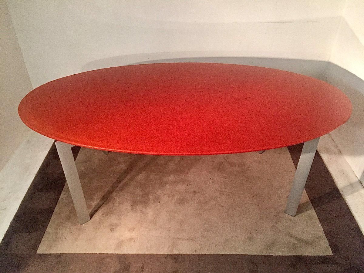 Metra Italian Modern Table by Makio Hasuike for Seccose for sale at Pamono