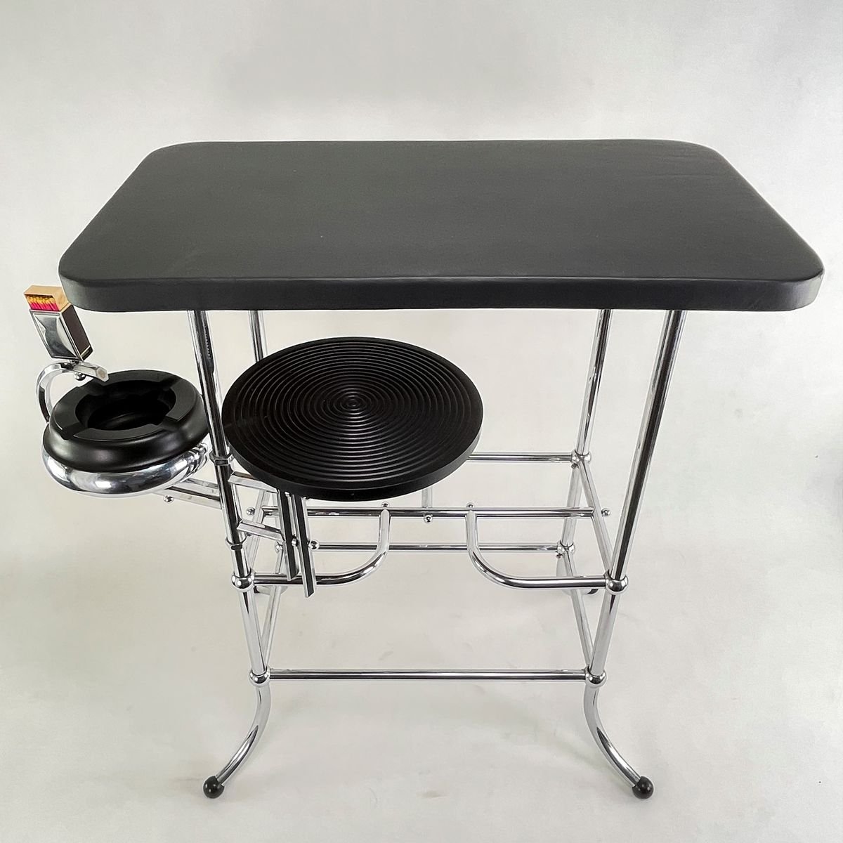 Large Art Deco Smoking Table with Ashtray for sale at Pamono