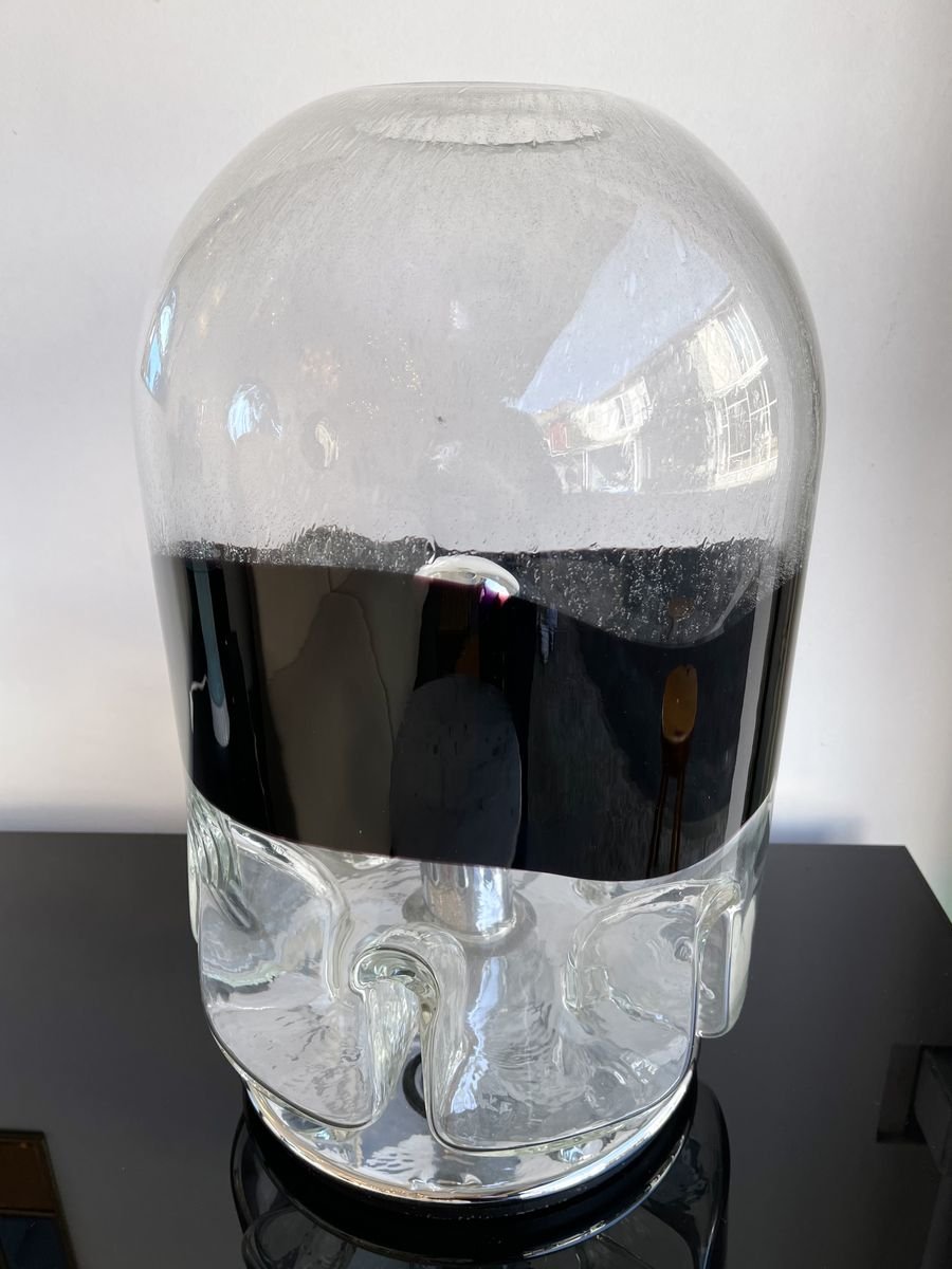 Italian Murano Glass & Metal Casper Lamp by Toni Zuccheri for Veart ...