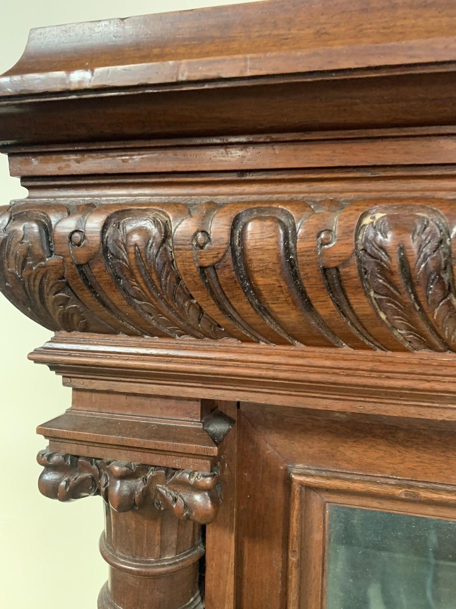 French Henry II Walnut Display Cabinet for sale at Pamono