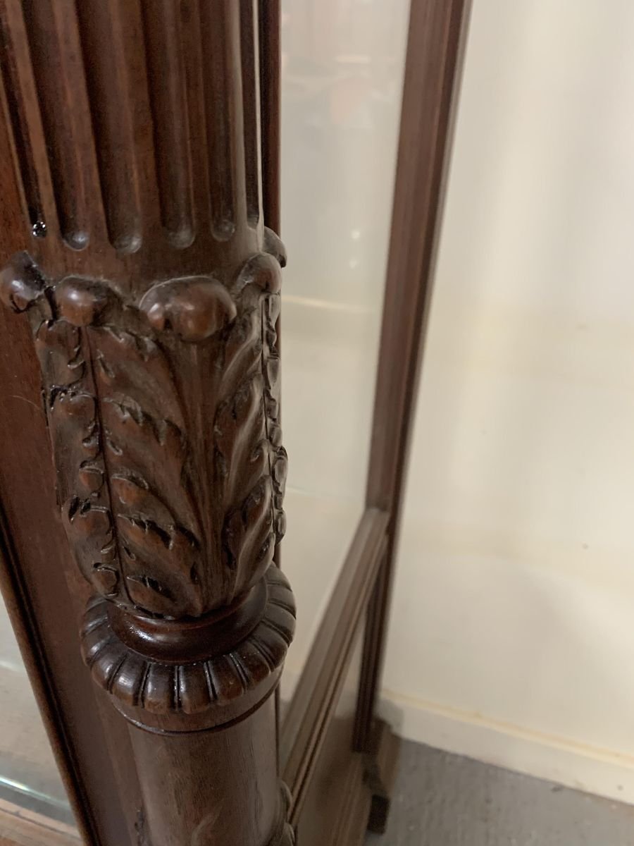 French Henry II Walnut Display Cabinet for sale at Pamono