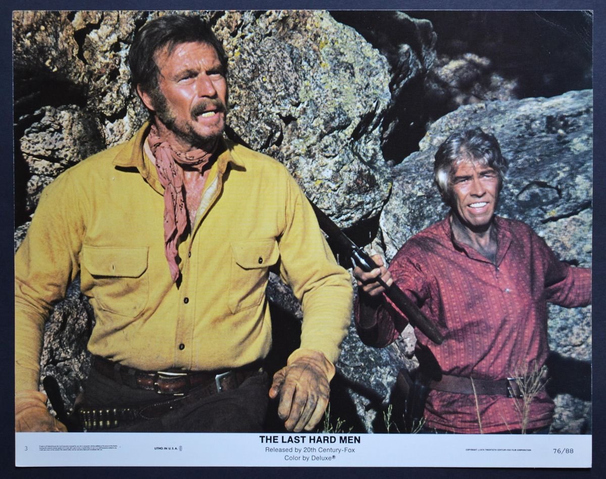 The Last Hard Men American Lobby Card, 1976 for sale at Pamono