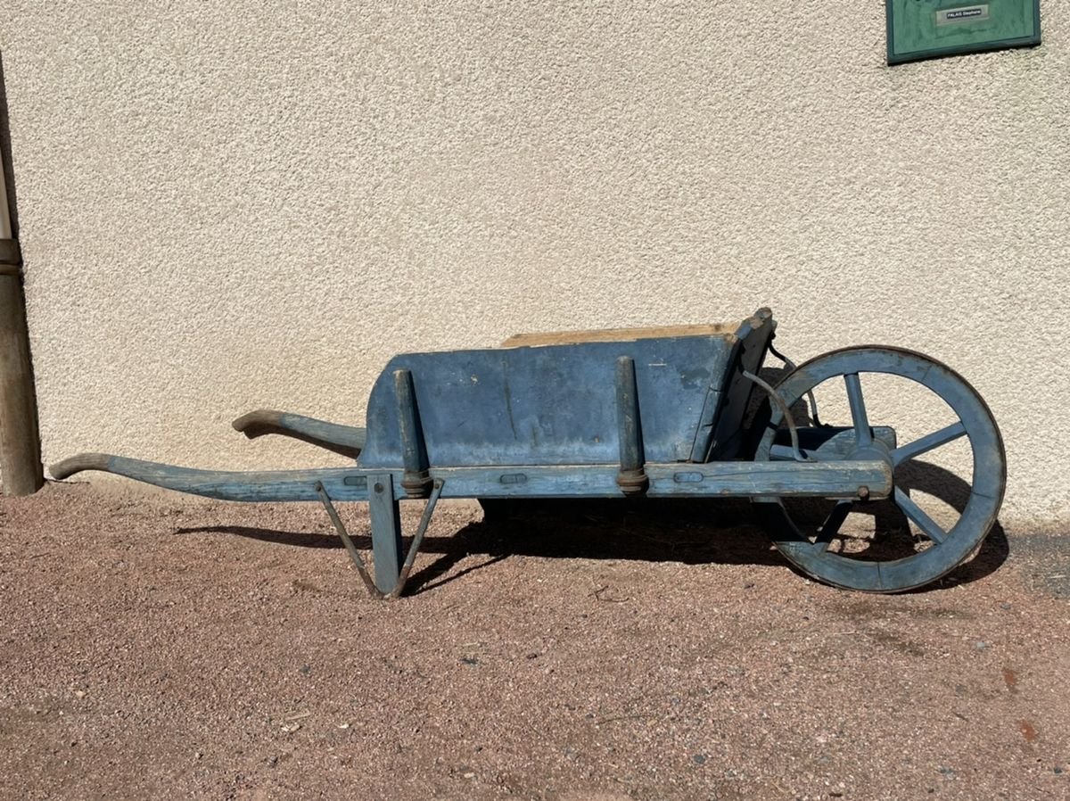 Rustic Blue Wheelbarrow for sale at Pamono
