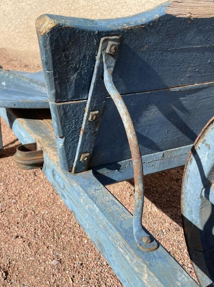 Rustic Blue Wheelbarrow for sale at Pamono