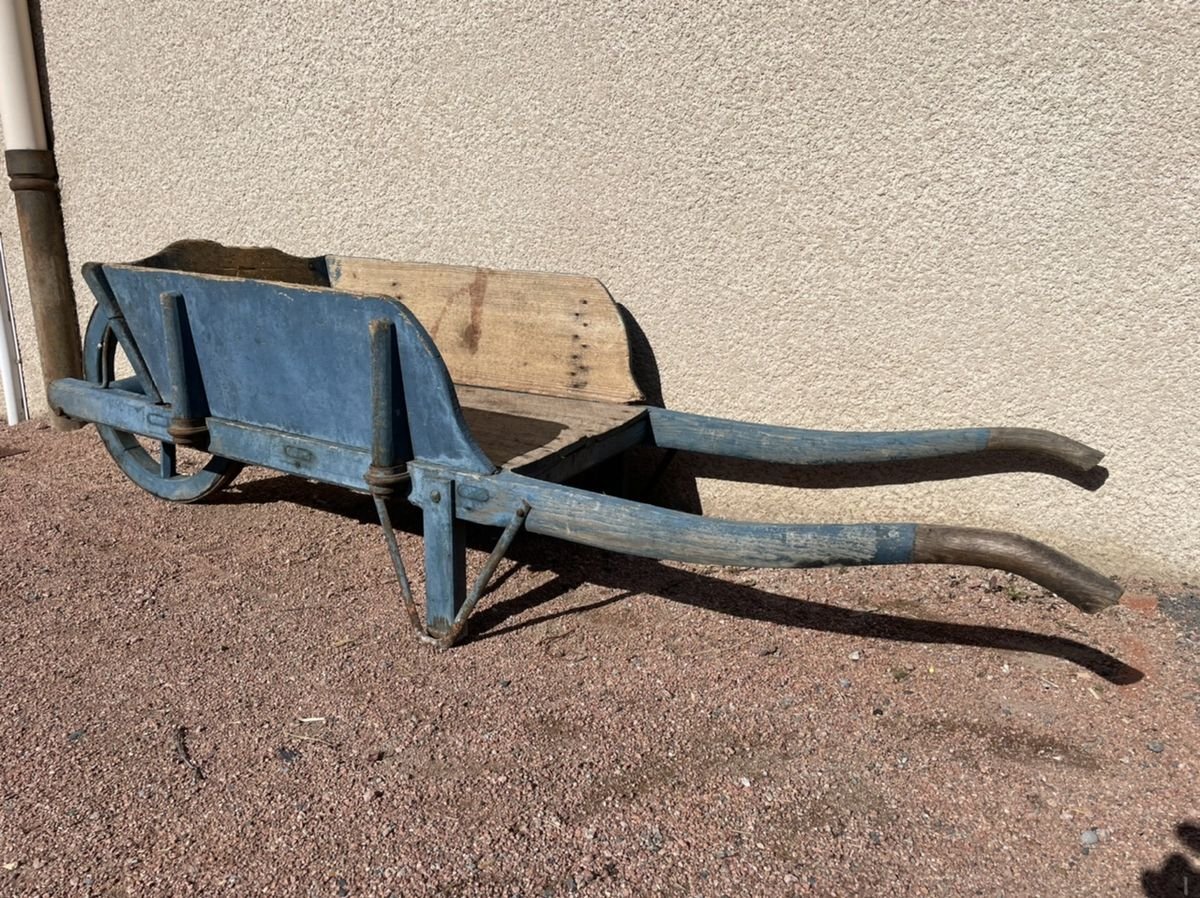 Rustic Blue Wheelbarrow for sale at Pamono
