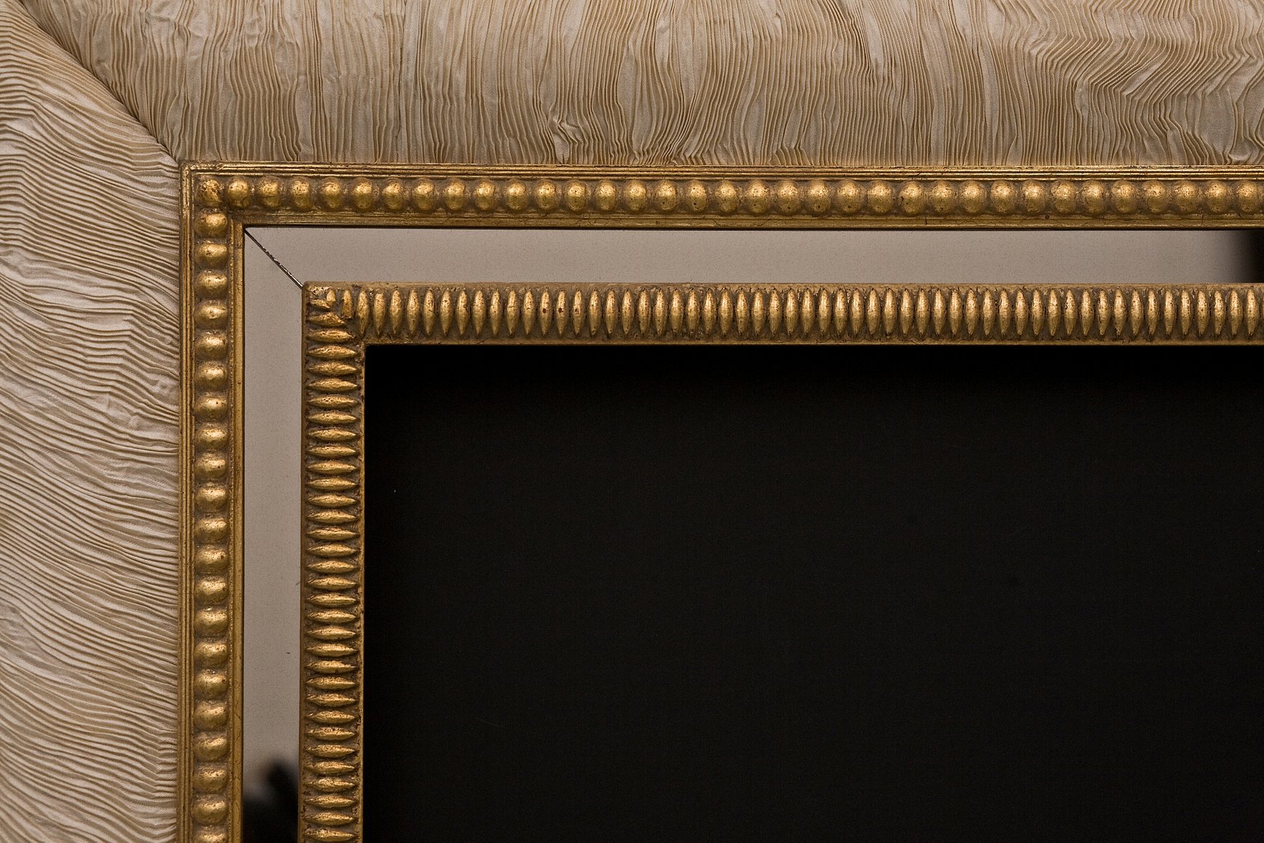 Soffio Di Seta Mirror with Porcelain & Wood Frame for sale at Pamono