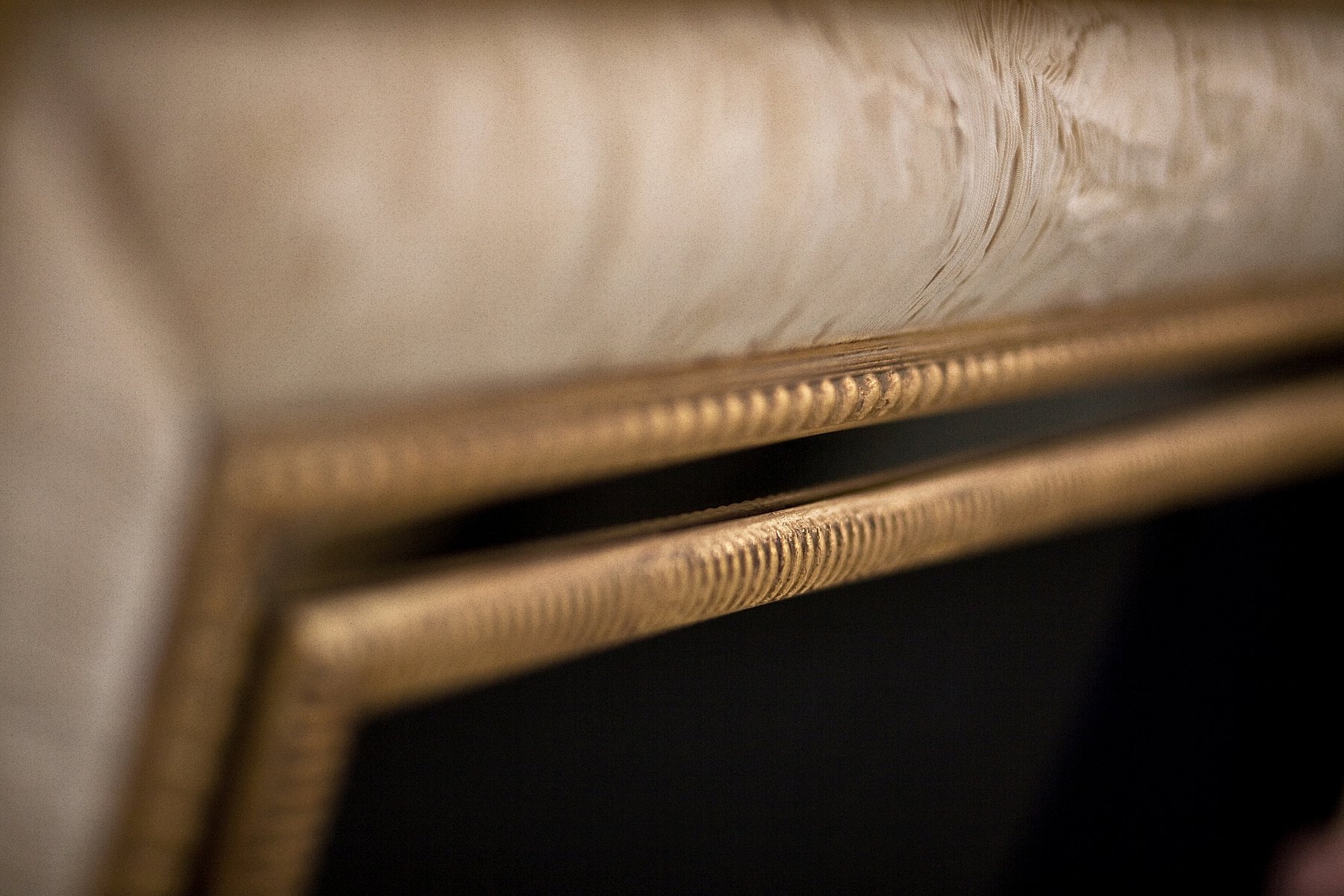 Soffio Di Seta Mirror with Porcelain & Wood Frame for sale at Pamono