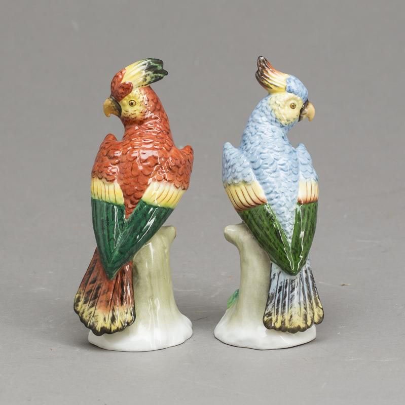 Two Parrots from Sitzendorf for sale at Pamono