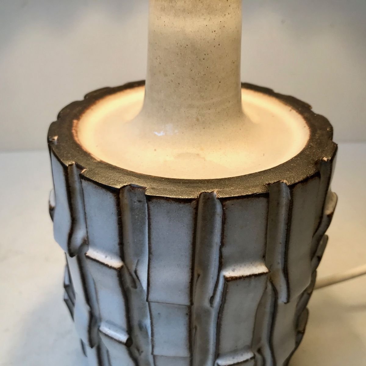 Modernist Scandinavian Ceramic Table Lamp by Preben H. Gottschalk-Olsen ...