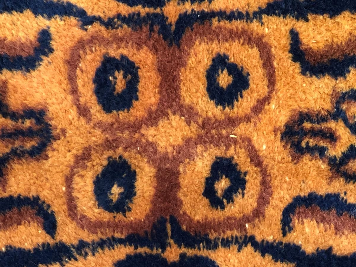 Pink Beige Black Tiger Fur Rug by Zeki Muran, Turkey, 1950s for sale at ...